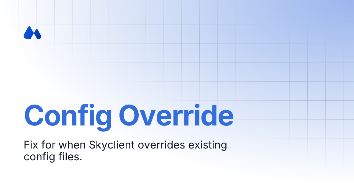 Config Override | Knowledgebase