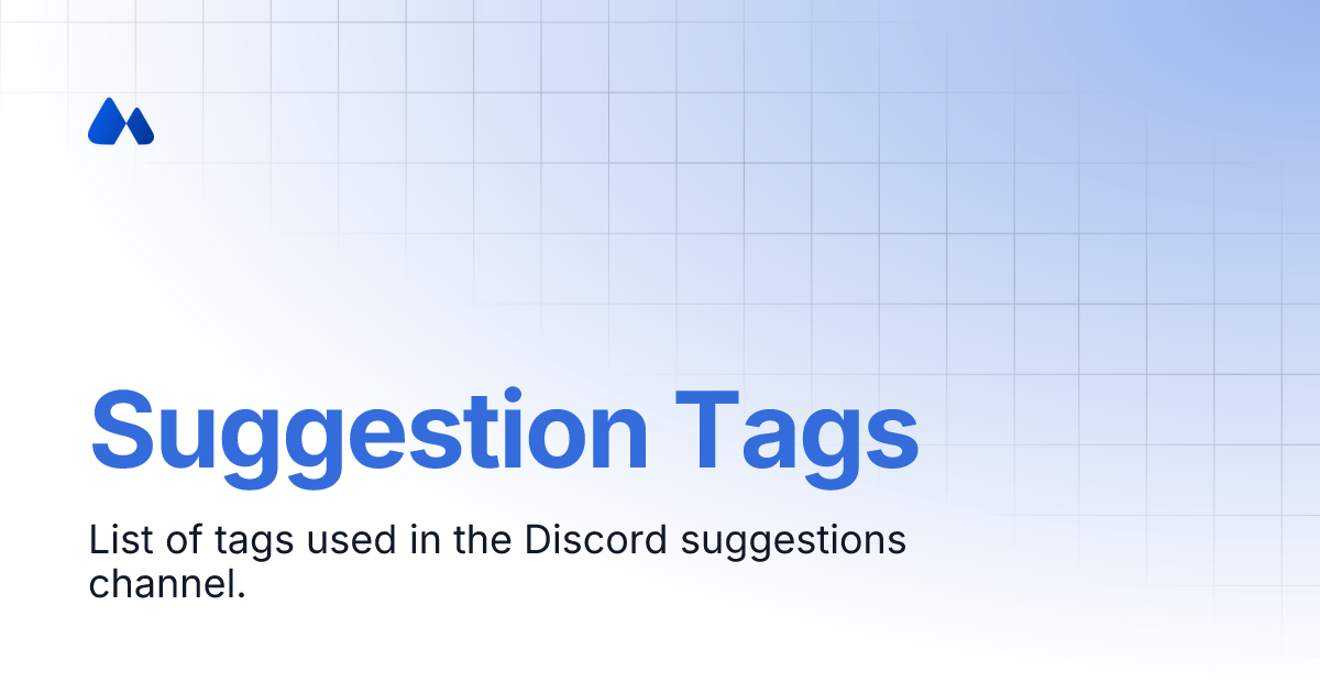 Suggestion Tags | Knowledgebase